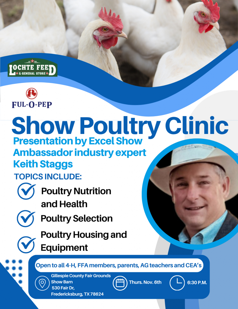 Excel Show Feed Poultry Clinic - Lochte Feed & General Store